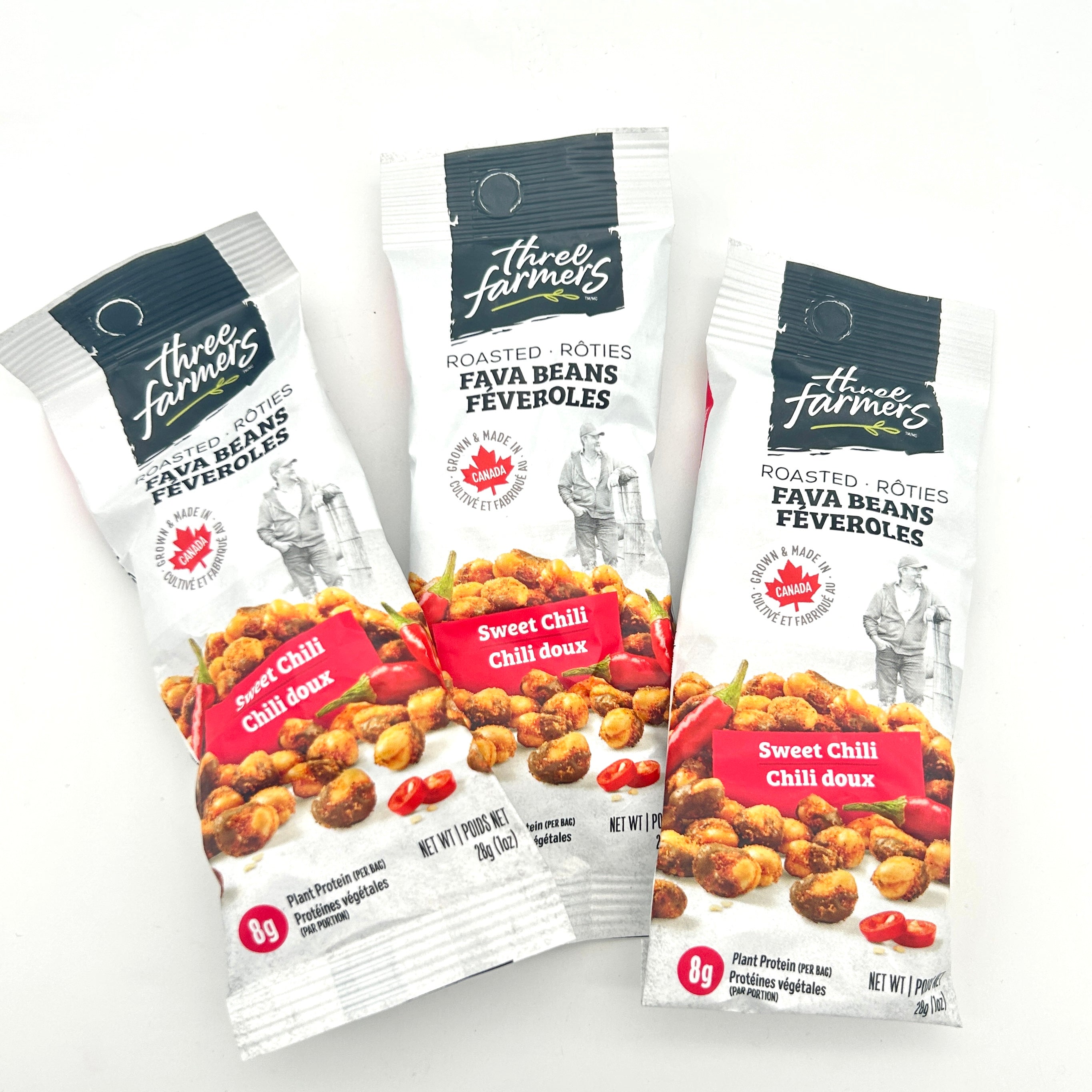 Roasted Fava Beans - Sweet Chili - Three Farmers - 28g – Founders Market
