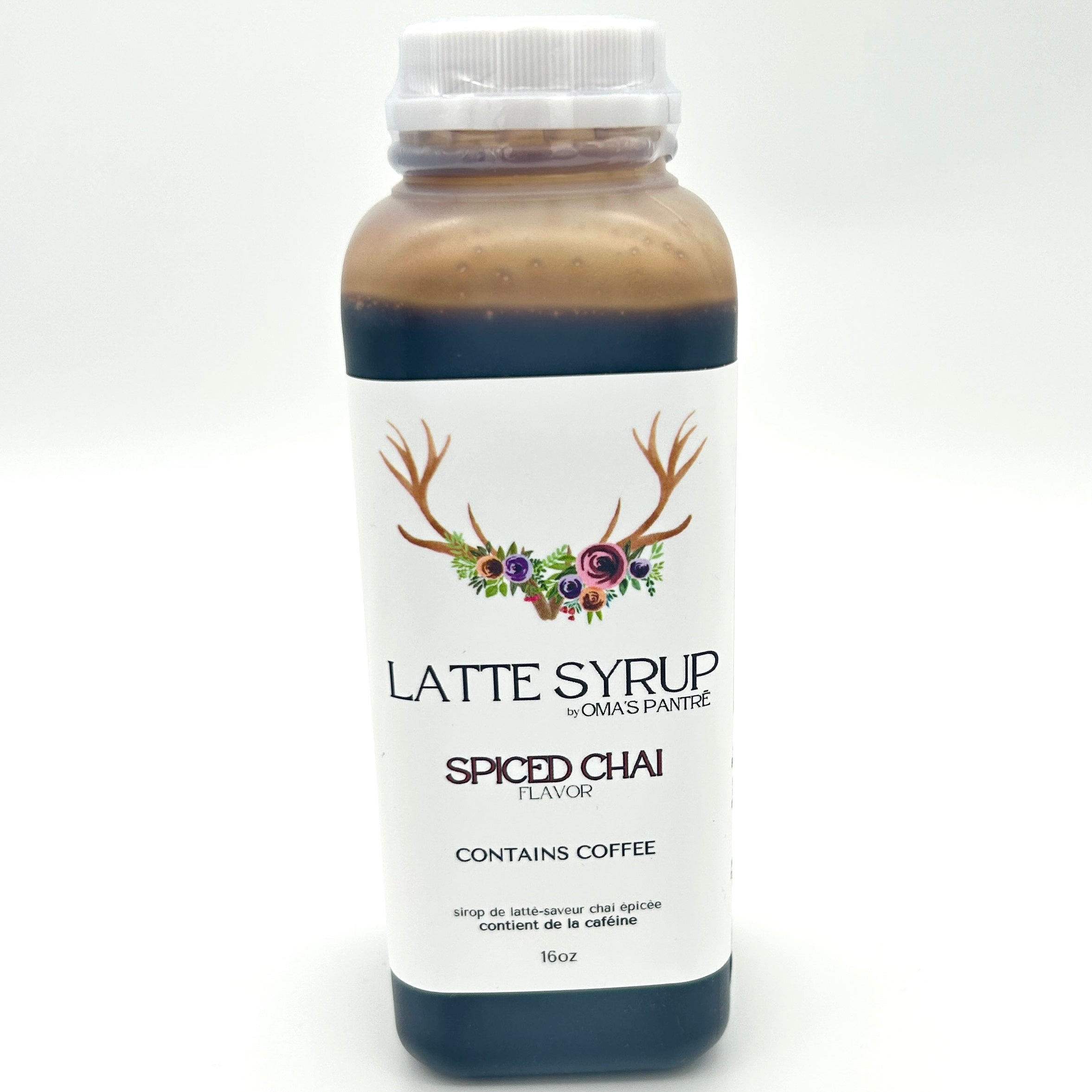 Spiced Chai Latte Syrup - Oma's Pantre - 16 oz – Founders Market